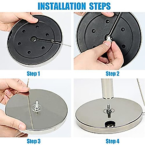 Casaphoria Paper Towel Holder Paper Towel Dispenser Standing Weighted Base Non Slip, Fit Most Size Paper Roll, Stainless Steel Paper Towel for Kitchen Countertop,1 Pack,Silver