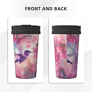 WANGZHAO Humming bird Print Double Wall Stainless Steel Vacuum Insulated Tumbler Cup Home Thermal Cup