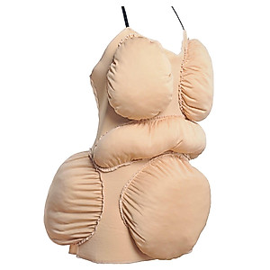 Adult Fat Suit Party Costume - One Size, Beige - 1 Pc.