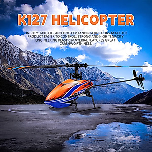 LEOSO WLtoys XK K127 RC Helicopter Remote Control Helicopter, Altitude Hold, One Key Take Off/Landing, RC Airplane for Kids Boys Mens and Beginners