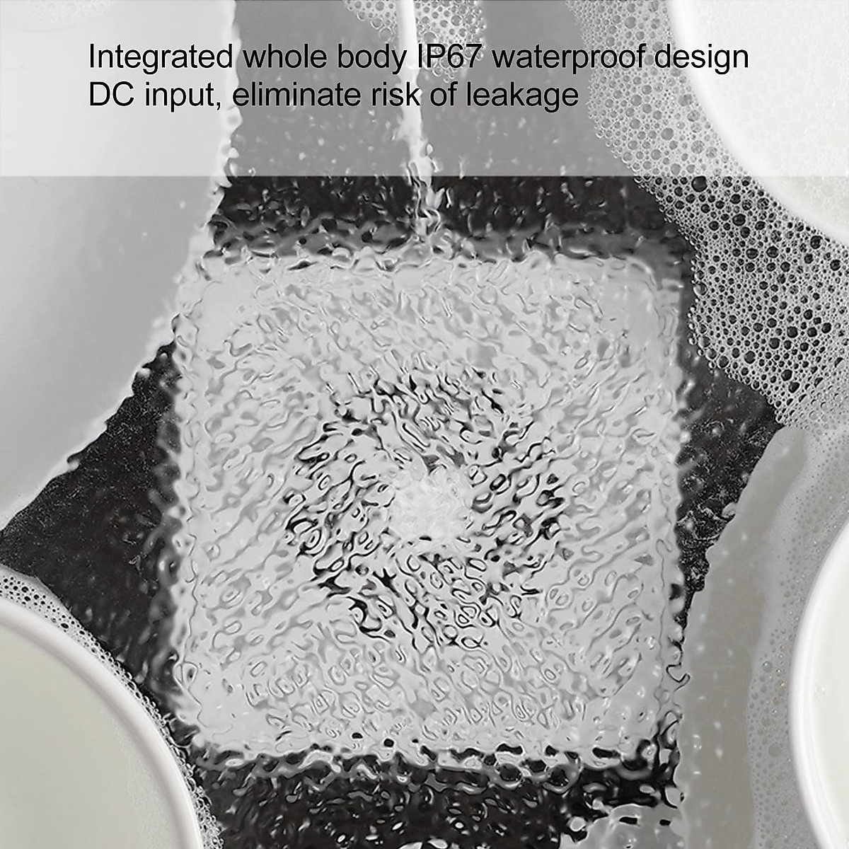 SinkMachine, Mini Portable Electrolysis Washing Machine ABS Dish Sink Household Kitchen Supply for Home Restaurant (White)