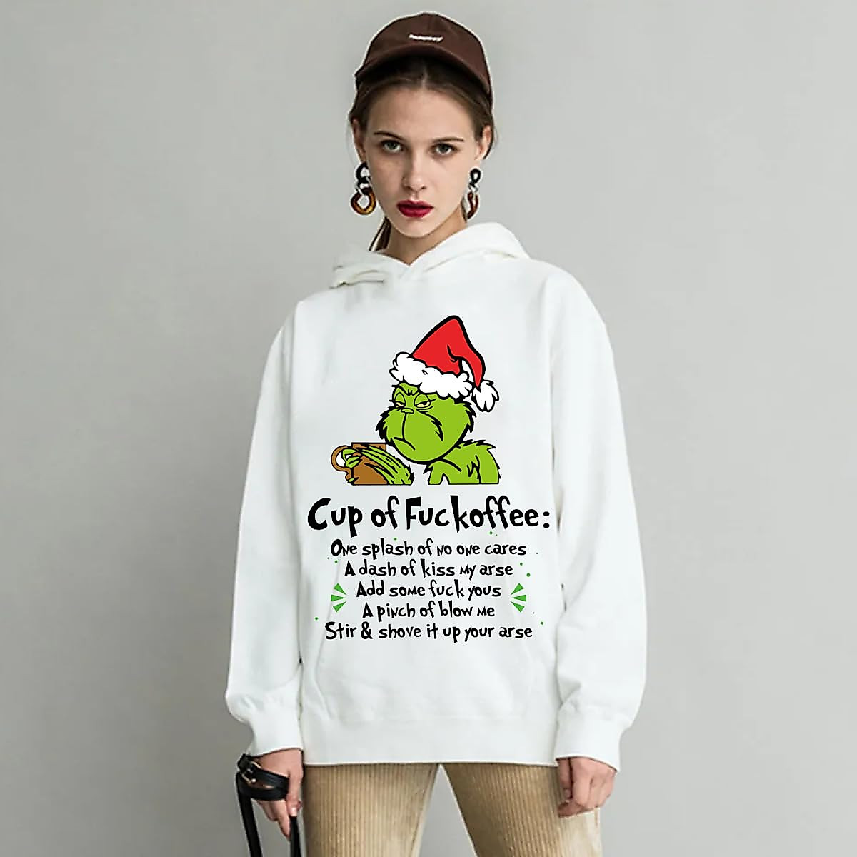 Christmas Iron on Transfers Stickers, 4 Pcs Cute Christmas Cartoon Green Monster Design Heat Transfer Decals Xmas Transfer Iron on Clothing Patches for T-Shirts Jackets Jeans DIY Decorations Craft