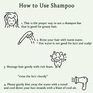 WONDERBAR101 Oily Hair and Oily Scalp Dandruff Shampoo Bar – plant-based, pH balanced, Eco-friendly, Plastic Free Packagig. (Rosemary)