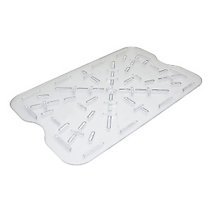 TrueCraftware 18" x 26" Polycarbonate Food Storage Box Drain Shelf Clear Color- Food Storage Container Drain Shelf for Food Fruit Vegetables Sink Kitchen Restaurant Hotel Kitchen and Cafeteria