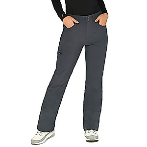 Arctix Women's Sarah Fleece-Lined Softshell Pants, Steel, Small Short