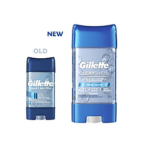 Gillette Antiperspirant Deodorant for Men, Invisible Solid, Cool Wave, 72 Hr. Sweat Protection, 3.8 oz Pack of 4