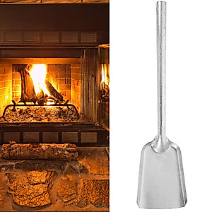BESTOYARD 16-Inch Fireplace Shovel Long Ash Shovels with Handle BBQ Charcoal Poker Scoop, Mini Dust Pan, Oven Gardening, Wood Stove Hearth Cleaning