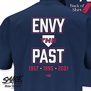 Fear The Future - Envy The Past T-Shirt for Atlanta Baseball Fans (SM-5XL) (Navy Short Sleeve, X-Large)
