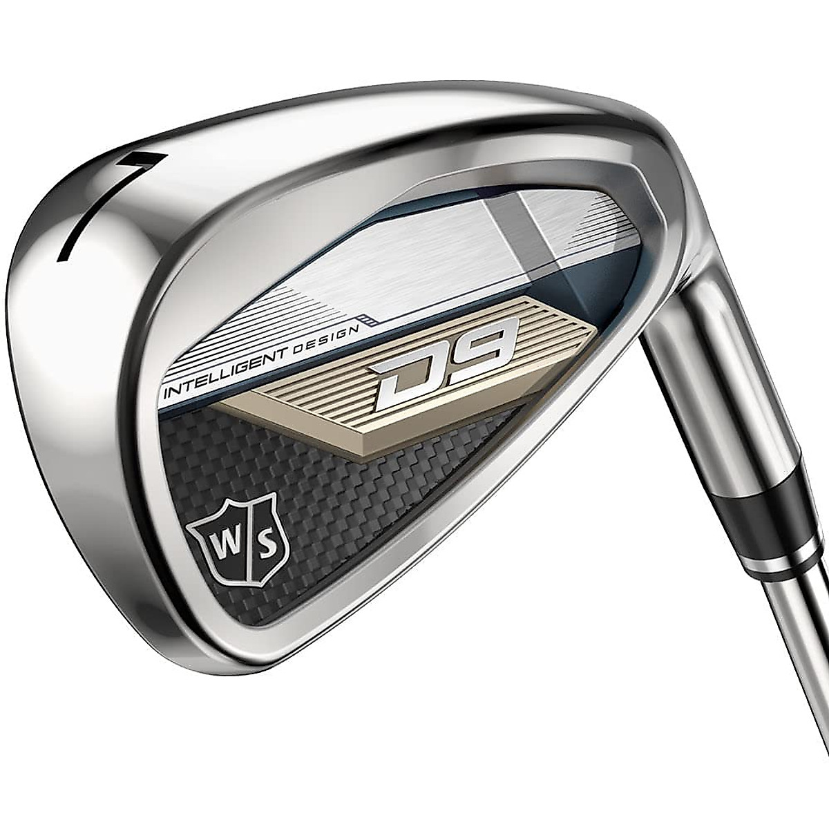 Wilson Staff D9 Iron Golf Set - Men's Right Hand Standard Length, Graphite Shaft Regular Flex, 4 & 5 Hybrid, 6-PW, Gap Wedge