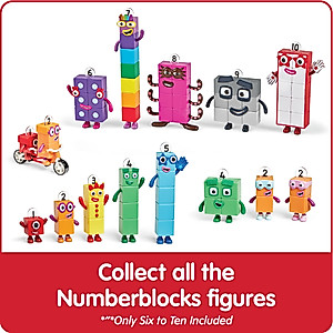 hand2mind Numberblocks Friends Six to Ten, Action Figure Set, Toy Figures, Small Figurines for Kids, Counting Blocks, Numbers for Toddlers, Math Toys, Kids Birthday Gifts, Easter Basket Stuffers