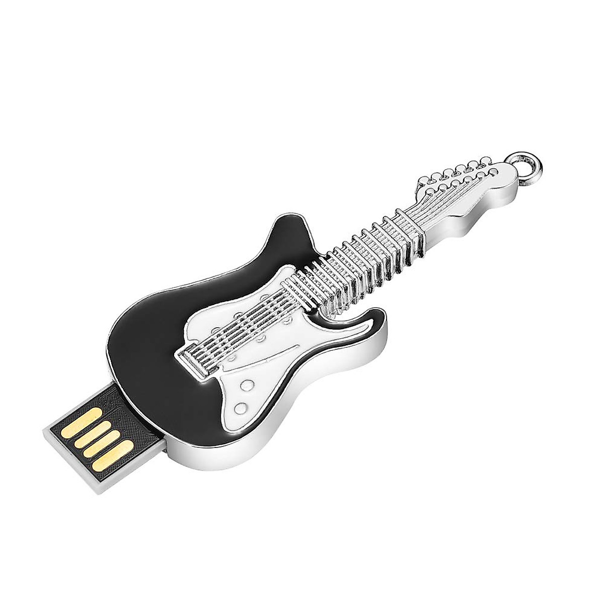 GARRULAX USB Flash Drive, 8GB / 16GB / 32GB USB 2.0 Waterproof USB Memory Stick Date Storage Pendrive Thumb Drives (32GB, Black Guitar)
