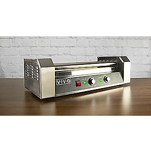 VIVO Electric 12 Hot Dog and 5 Roller Grill Cooker Warmer, Cooker Machine, HOTDG-V005