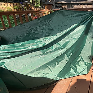 J&C 3 Seats Patio Loveseat Bench Cover Waterproof Dust-Proof Lounge Porch Sofa Protective Outdoor Furniture Set Covers for Garden Loveseat (green-74.6x26x35)