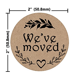 Top label We've Moved Stickers,New Home Address Envelope Seals,Moving Announcements Labels,2 Inch,240 Pcs Per Pack