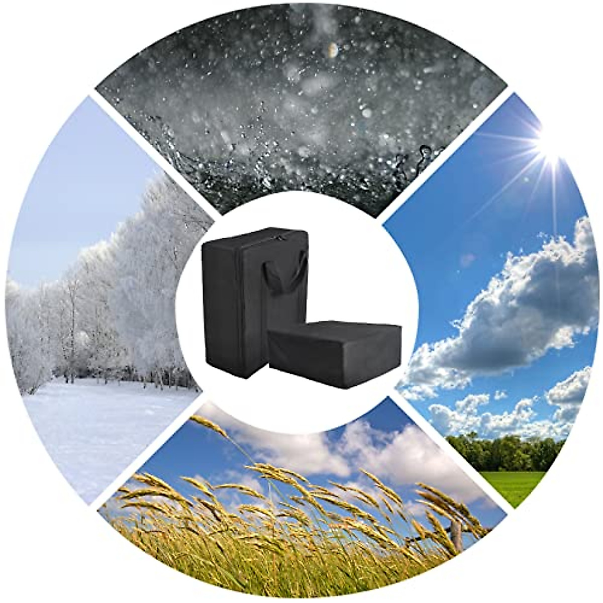 GasSaf 17 inch Carry Bag and Griddle Cover Fit for Blackstone 17" Table Top Griddle Without Hood, Waterproof Heavy Duty 600D Polyester Cover(Carry Bag and Grill Cover)