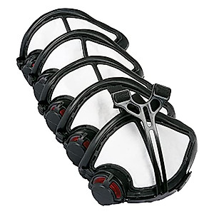 Trend Air Stealth Lite Pro Respirator Dust Mask Bundle, Reusable Lightweight Frame & 5 Replaceable Mask Filters, APF20, NIOSH Approved, STE/LP/ML/5