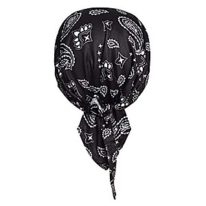 Doo Rag Bicycle Skull Caps Helmet Liner Cooling Hat Cap Summer Sweat Wicking Beanie Hat for Women/Men (Paisley-6, one Size)
