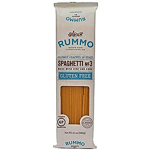 Rummo Italian Pasta GF Spaghetti No.3, Always Al Dente, Certified Gluten-Free (12 Ounce Each)