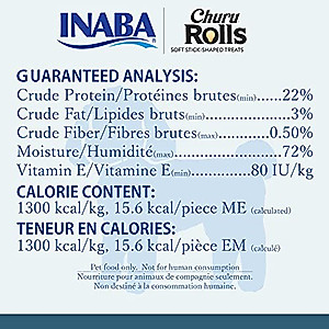 INABA Churu Rolls for Dogs, Grain-Free, Soft/Chewy Baked Chicken Wrapped Churu Filled Dog Treats, 0.42 Ounces Each Stick| 24 Stick Treats Total (8 Sticks per Pack), 3 Flavor Variety Pack (24 Sticks)