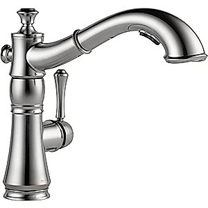 Delta Faucet Cassidy Single-Handle Kitchen Sink Faucet with Pull Out Sprayer and Magnetic Docking Spray Head, Arctic Stainless 4197-AR-DST