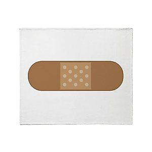 CafePress Band Aid Throw Blanket Super Soft Fleece Plush Throw Blanket, 60"x50"