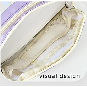 irLocy Cute Aesthetic Pencil Case Kawaii Pencil Case with Kawaii Pins Large Pencil Pouch Holder Preppy Supplies (blue)