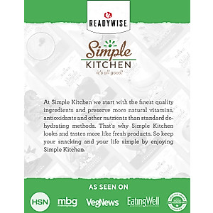 READYWISE -Simple Kitchen, Dehydrated Chopped Onions, 250 Servings, MRE, Emergency Food Supply, Gluten Free, Onions, Canned Vegetables, Diced Onions, Freeze Dried Food, Camping, Survival Food, 10 Can