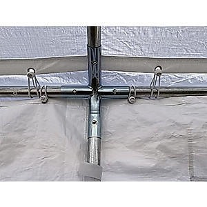 26'x13' PE Party Tent White - Heavy Duty Canopy Carport - by DELTA Canopies