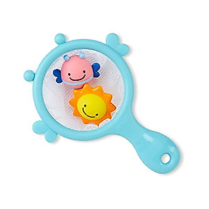 Skip Hop Baby Bath Toy Filled Bucket, Bath Toy & Bucket Gift Set, Grey