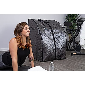 Heatwave Rejuvenator Portable Personal Sauna with FAR Infrared Carbon Panels, Heated Floor Pad, Canvas Chair