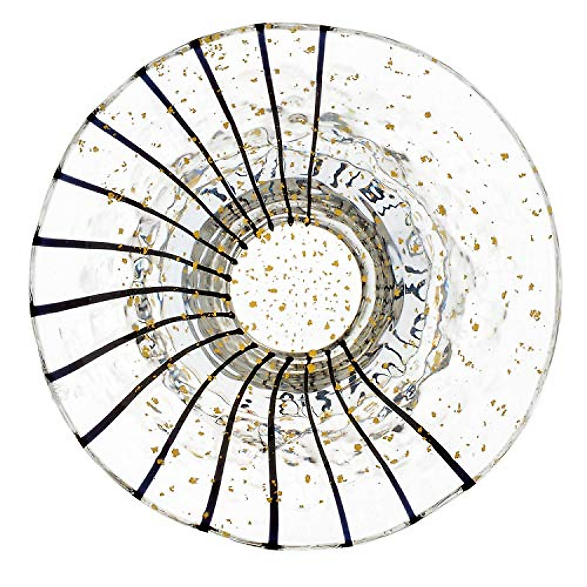 東洋佐々木ガラス Toyo Sasaki Glass 10784 Cold Sake Glass, Edo Glass, Yachiyo Kiln Cup, Tsukimi Sake, Made in Japan, 2.7 fl oz (80 ml), Pack of 24, Black