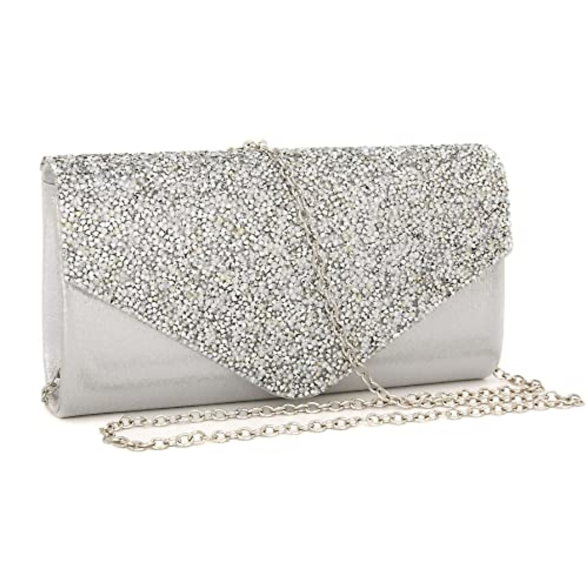 Taponukea Clutch Purses for Women Fancy Handbags for Evening Bag Shiny Rhinestone Studded Prom Party Bridal Clutches