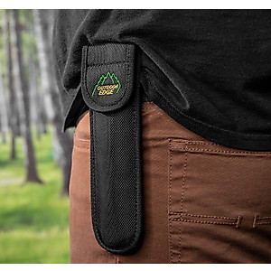 Outdoor Edge 7.0" Flip N' Saw - Lightweight Folding Aluminum Handle Outdoor-Hunting Saw with 65Mn Spring Steel Blade and Triple Ground Saw Teeth for Tough Bone and Wood with Black Nylon Sheath