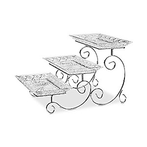 James Scott Crystal 3 Tier Rectangle Server