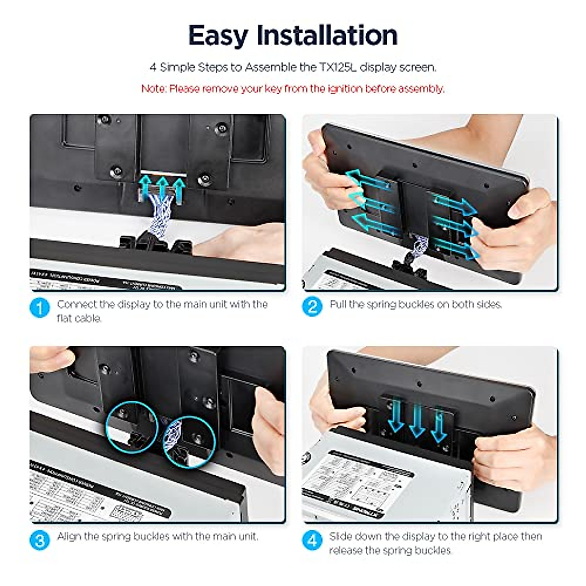 XTRONS Universal Double Din Car Stereo, Android 12 Octa Core 8GB+128GB Car Radio, 10.1 Inch Rotatable QLED IPS Touch Screen GPS Navigation for Car Bluetooth Head Unit DSP Car Play Android Auto 4G LTE