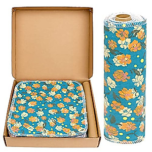 UNIMEIX 12 Pack Reusable Paper Towels Washable Roll Zero Waste Reusable Napkins Eco Friendly Paperless Towels for Kichen