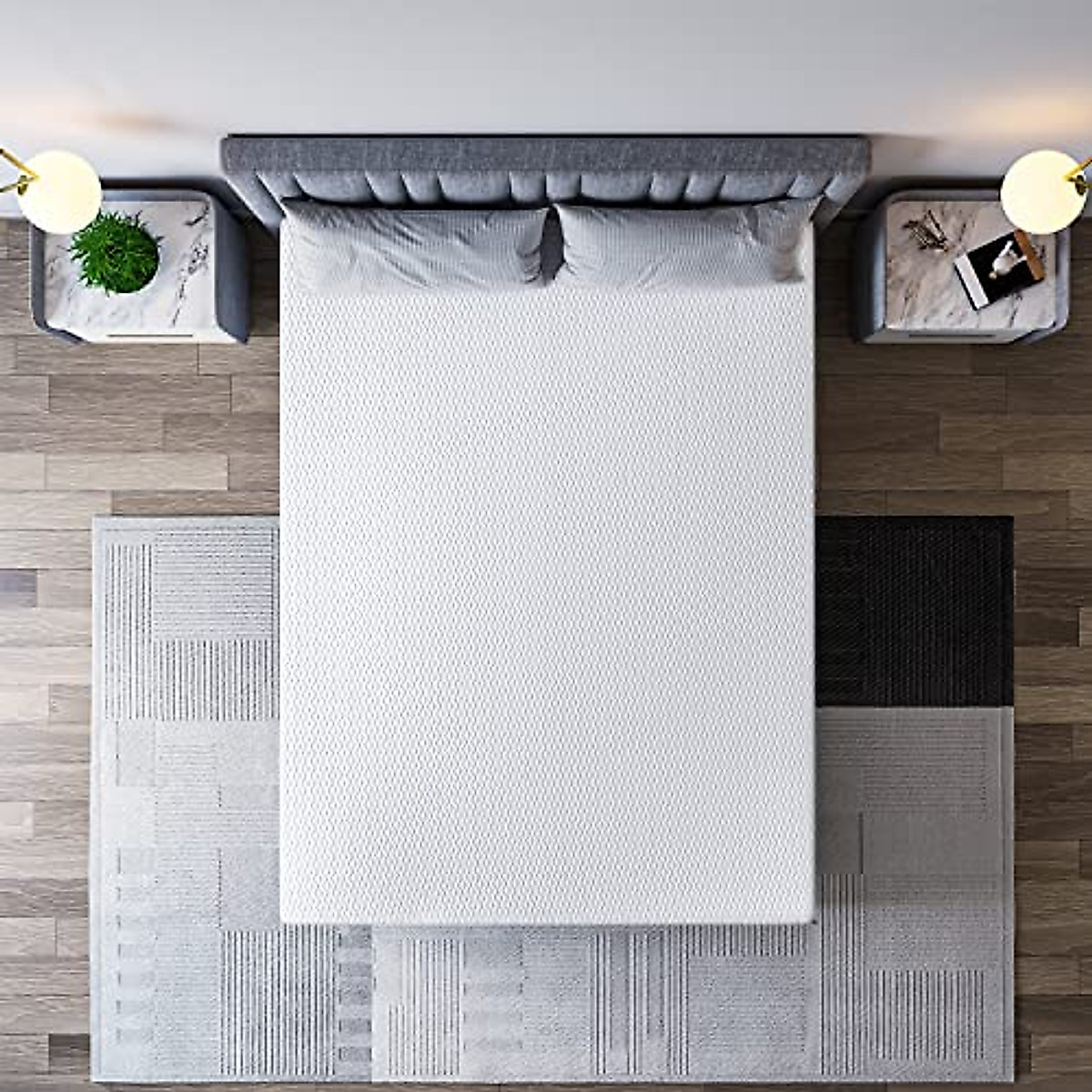 Sleepmax 3 Inch Gel Memory Foam Mattress Topper King - Medium Soft Enhance Comfort - Pressure Relief Memory Foam Mattress Pad, High Density Bed Topper with Zippered Cover