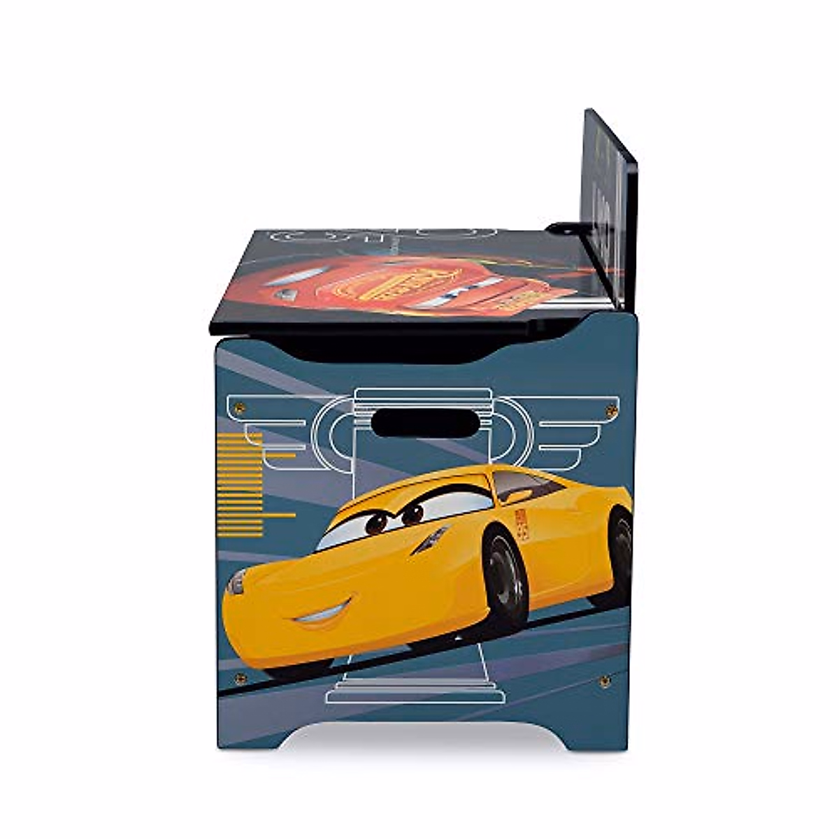 Delta Children Deluxe Toy Box, Disney/Pixar Cars