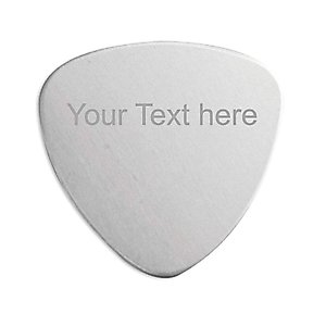 Custom engraved Guitar Pick Add text words love special meanings and sayings