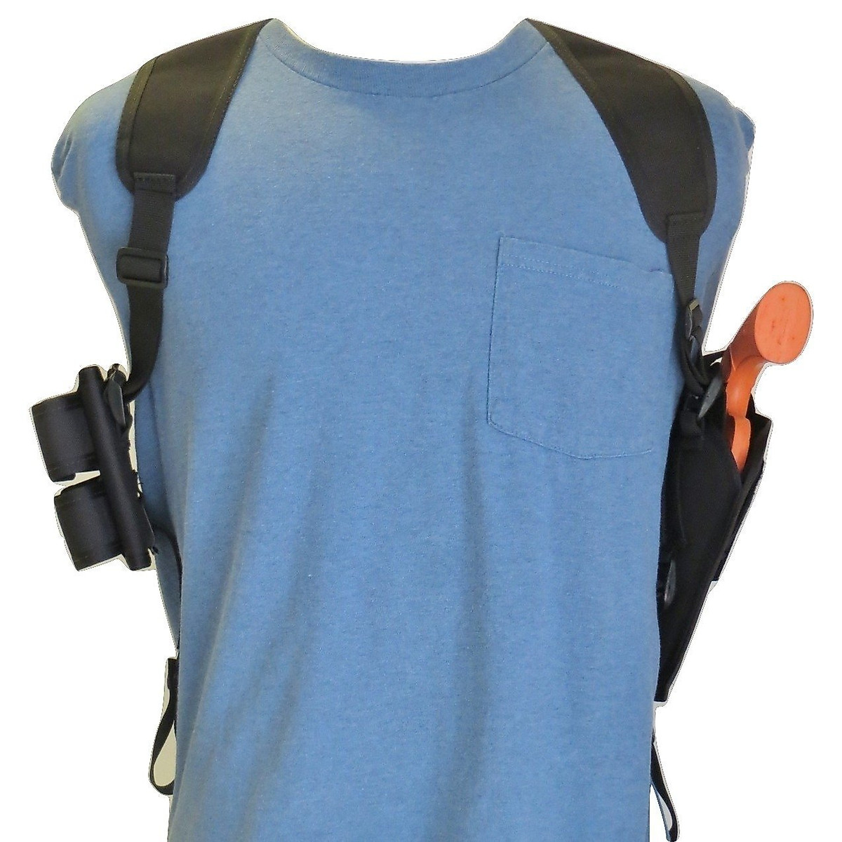 Federal Shoulder Holster for Ruger GP100, 4 Barrel with Double Speedloader Pouch