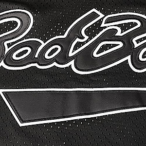MESOSPERO BadBoy #72 Biggie Smalls Movie Notorious Big 90s Hip Hop Clothes for Party Men Basketball Jersey (Black, XX-Large)