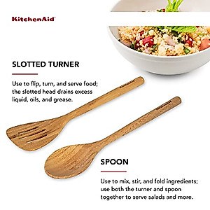 KitchenAid Bamboo Turner and Spoon Set, 2-Piece