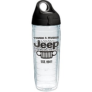 Tervis Jeep Made in USA Double Walled Insulated Tumbler Travel Cup Keeps Drinks Cold & Hot, 24oz Water Bottle, Tough and Rugged