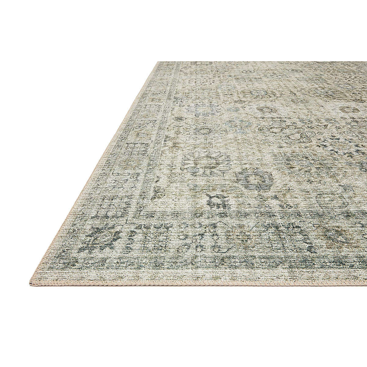 Loloi II Skye Collection SKY-14 Natural/Sage 9'-0" x 12'-0" Area Rug