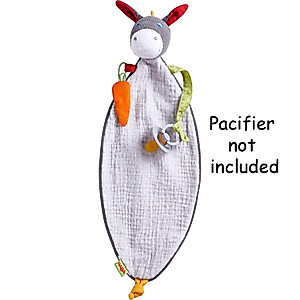 HABA Cuddly Donkey Snuggly Lovey Baby Blankie