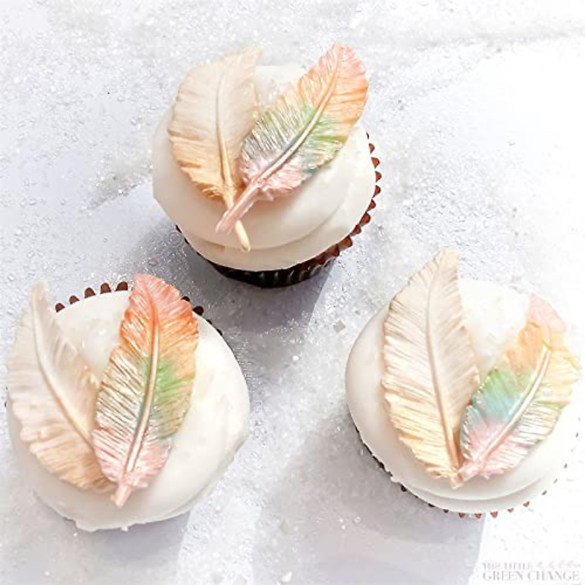 Feather Candy Molds for Baking - Pink Candy Molds Silicone Soap Molds for Clay Crafting Feather Mold Fondant Silicon Molds for Soap Making - Kitchen Decor Pink Chocolate 3D Molds for Cake Decorating