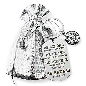 MOM & THREE DAUGHTERS US Air Force Keychain – Inspirational Military Keychain for Men and Women – Perfect Military Gifts for Deployed Military, Graduation, or Retirement – Silver-Toned Charm