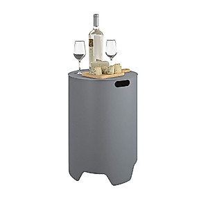 CosmoLiving by Cosmopolitan, Astra Collection, Propane Tank Holder, Dark Gray (87833CHC1E)