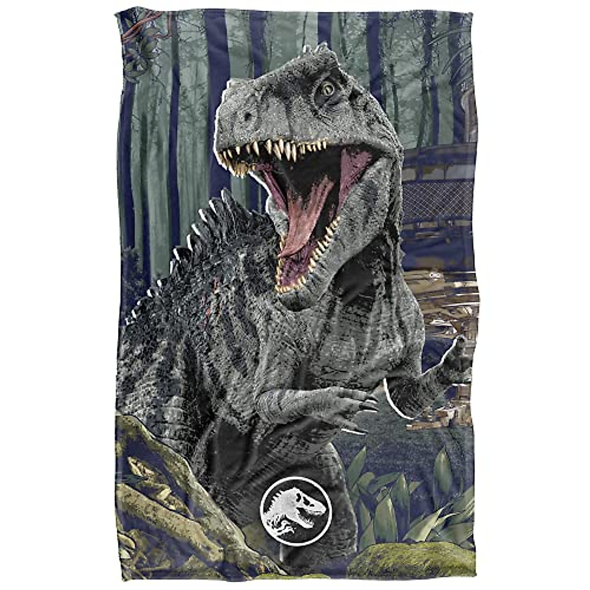 Jurassic World: Dominion Blanket, 36"x58" Giganotosaurus Silky Touch Super Soft Throw Blanket