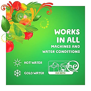 Gain + Aroma Boost Liquid Laundry Detergent, Apple Mango Tango Scent, 107 Loads, 154 fl oz, HE Compatible